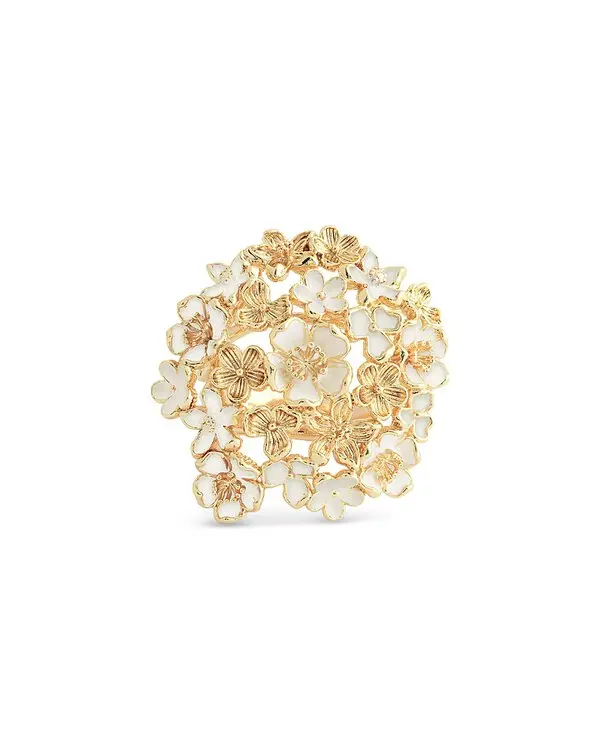 ANABEL ARAM Bloom Gathered Cocktail Ring - Gold