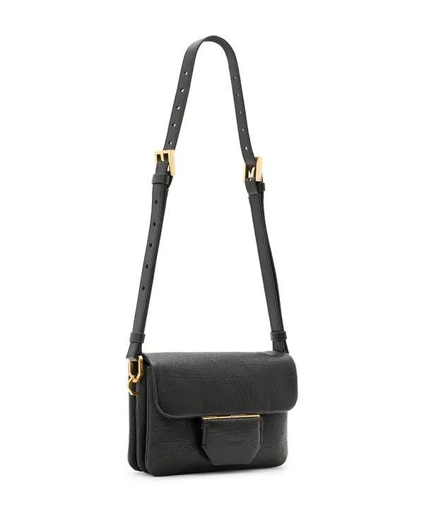 ALLSAINTS Jupiter Grain Leather Crossbody Bag
