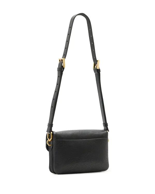 ALLSAINTS Jupiter Grain Leather Crossbody Bag