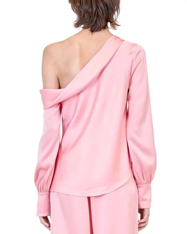 Simkhai Alice One Shoulder Top - Dusty Rose