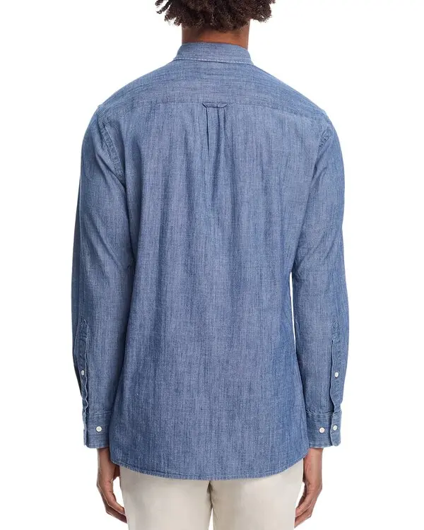 Peter Millar Tamworth Chambray Cotton Stretch Sport Shirt