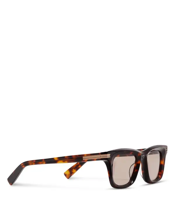 Zegna 49mm Acetate Sunglasses - Havana Brown