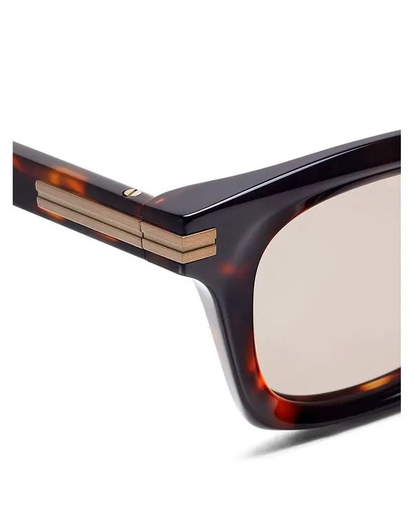 Zegna 49mm Acetate Sunglasses - Havana Brown