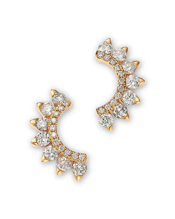 Bloomingdale'S Diamond Ear Climbers In 14k Yellow - Gold