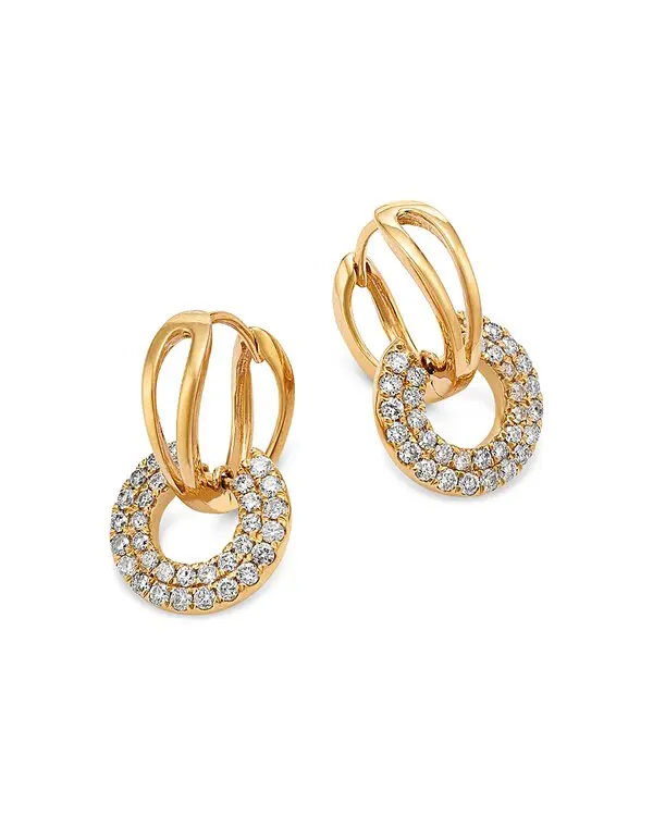 Bloomingdale'S Diamond Pave Door Knocker Earrings - Gold