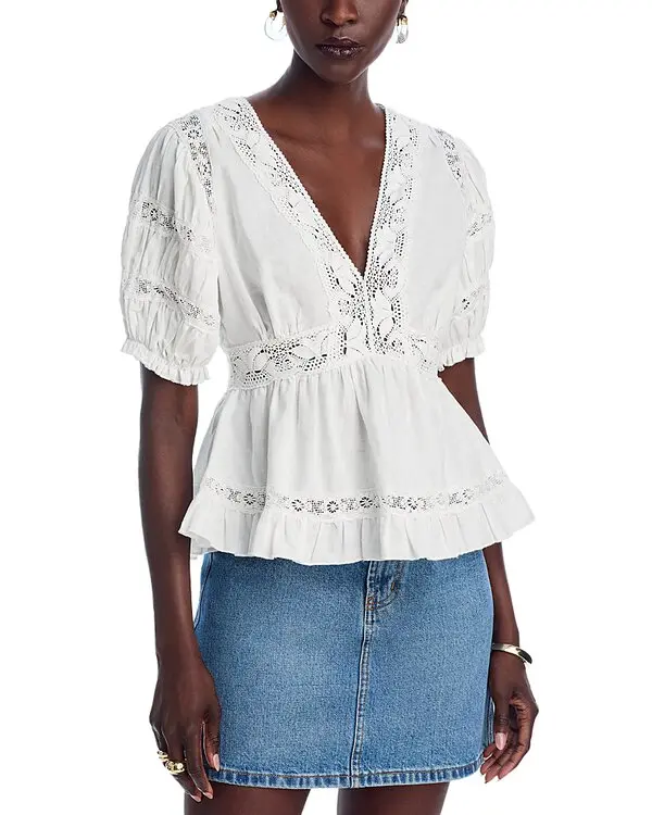 Aqua Lace Blouse