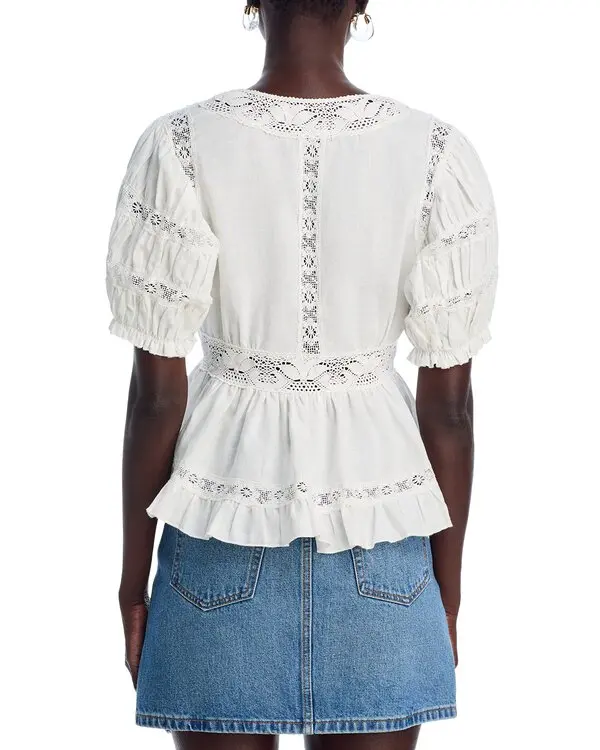 Aqua Lace Blouse