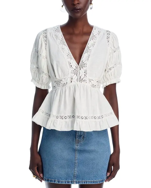 Aqua Lace Blouse