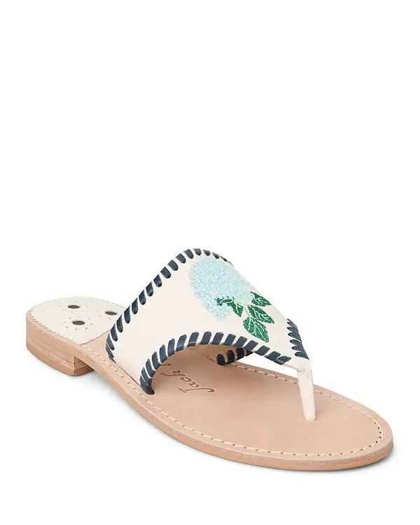 Jack Rogers Hydrangea Sandals - Ivory Multi