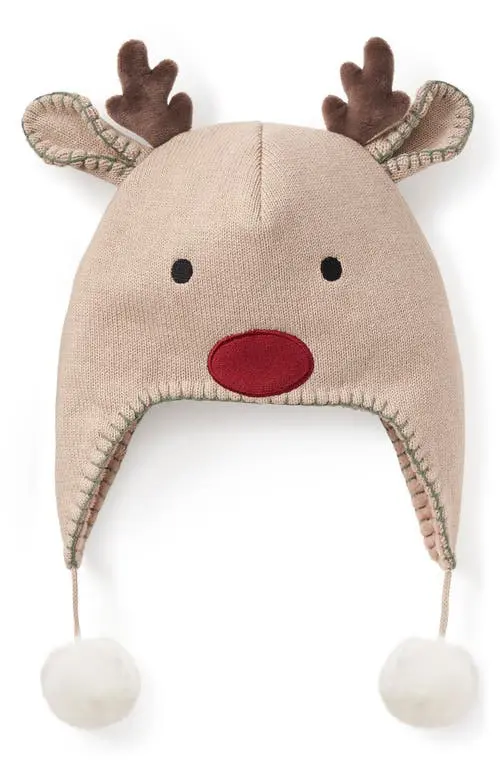ELEGANT BABY Reindeer Aviator Hat - Brown
