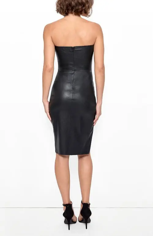 AS By DF Aura Stretch Leather Dress - Black