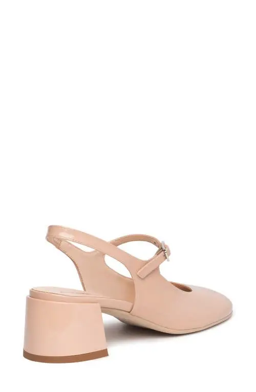 NEROGIARDINI Slingback Block Heel Pumps - Natural