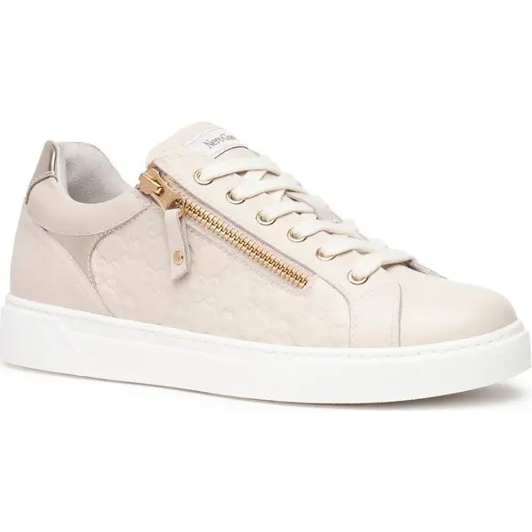 NEROGIARDINI Side Zip Sneakers - Beige