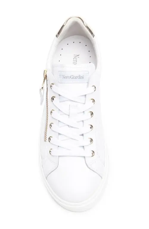 NEROGIARDINI Side Zip Sneakers - White