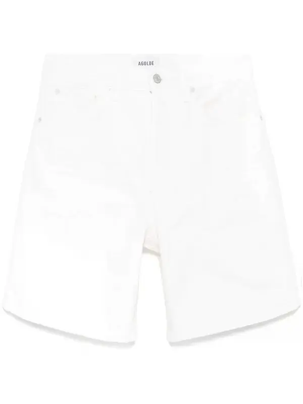 AGOLDE Indra Denim Shorts - White