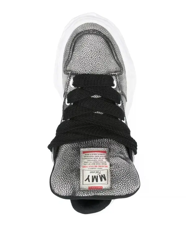 Mihara Yasuhiro Leather Sneakers - Black