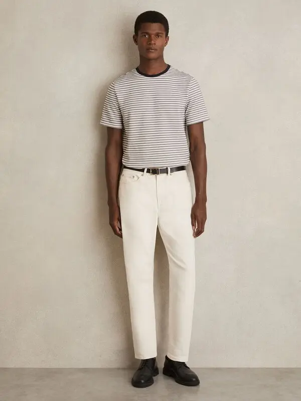 REISS June Heavyweight Striped T-shirt