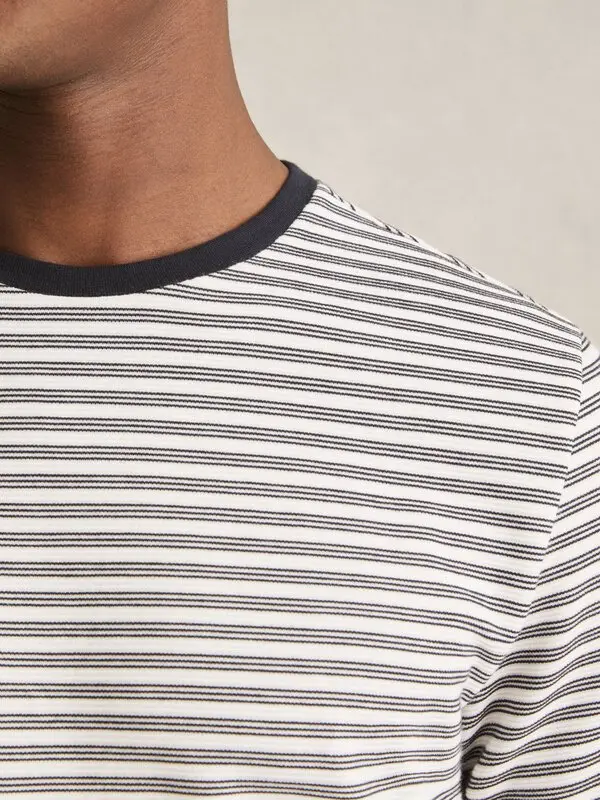 REISS June Heavyweight Striped T-shirt