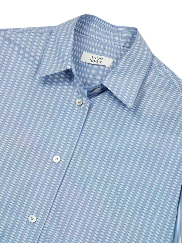 STUDIO TOMBOY Striped Button-down Shirt