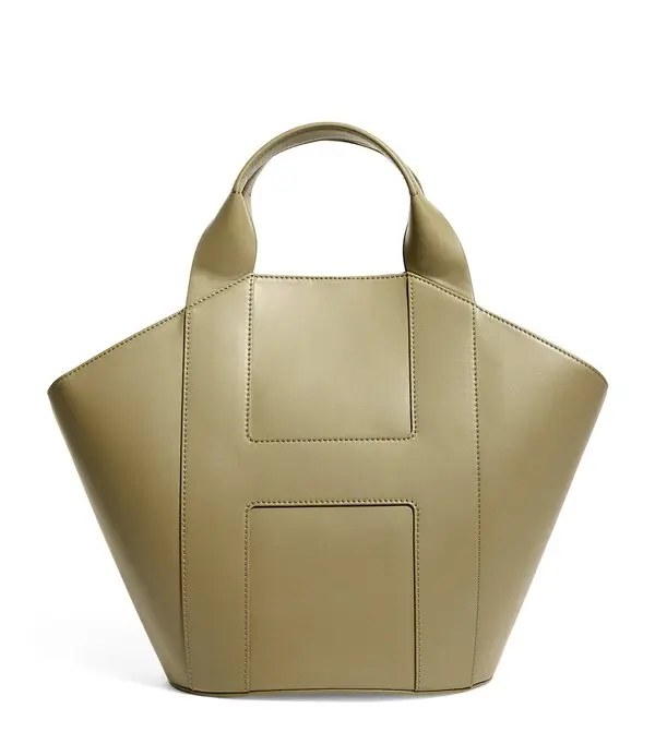 Harrods Medium Leather Tote Bag
