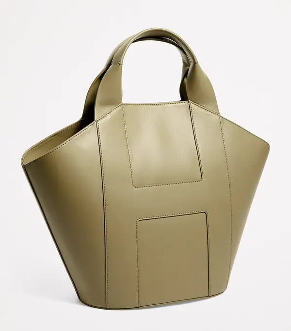 Harrods Medium Leather Tote Bag