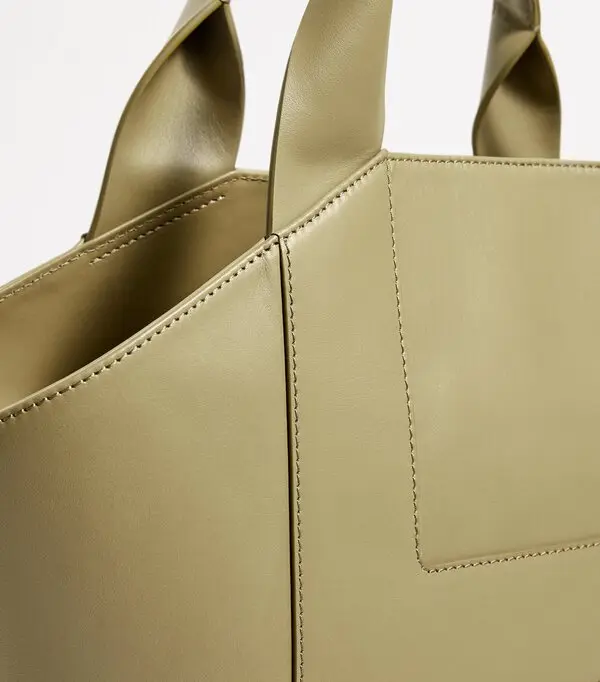Harrods Medium Leather Tote Bag