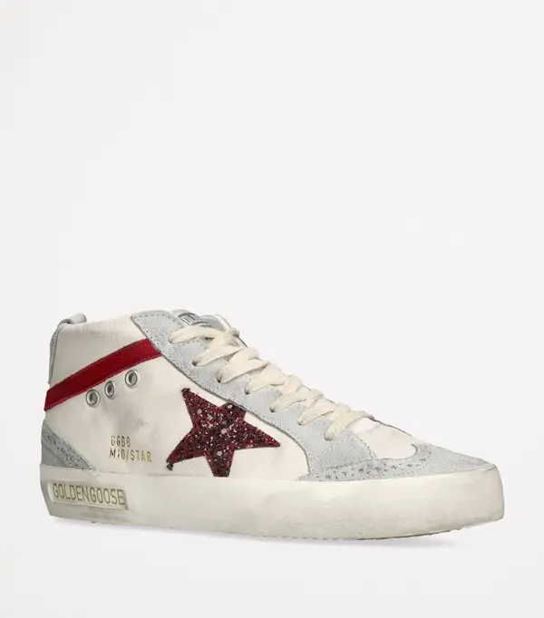 GOLDEN GOOSE Leather Mid Star Low-top Sneakers