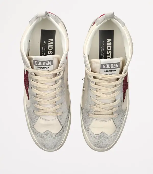 GOLDEN GOOSE Leather Mid Star Low-top Sneakers