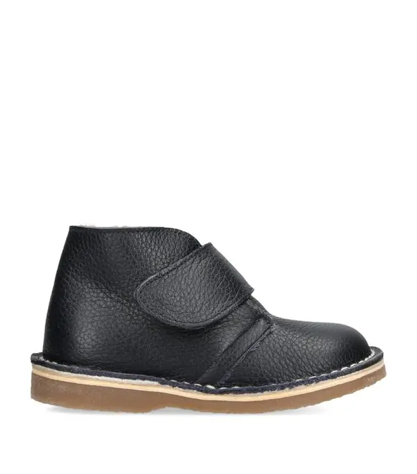 PAPOUELLI Leather Billi Boots - Navy