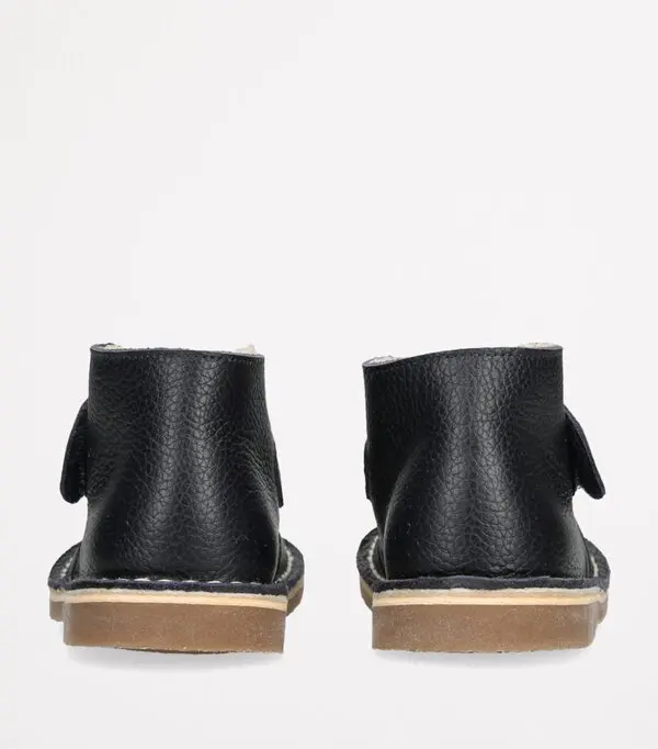 PAPOUELLI Leather Billi Boots - Navy