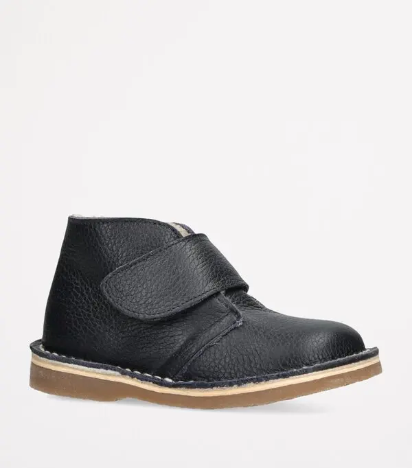 PAPOUELLI Leather Billi Boots - Navy