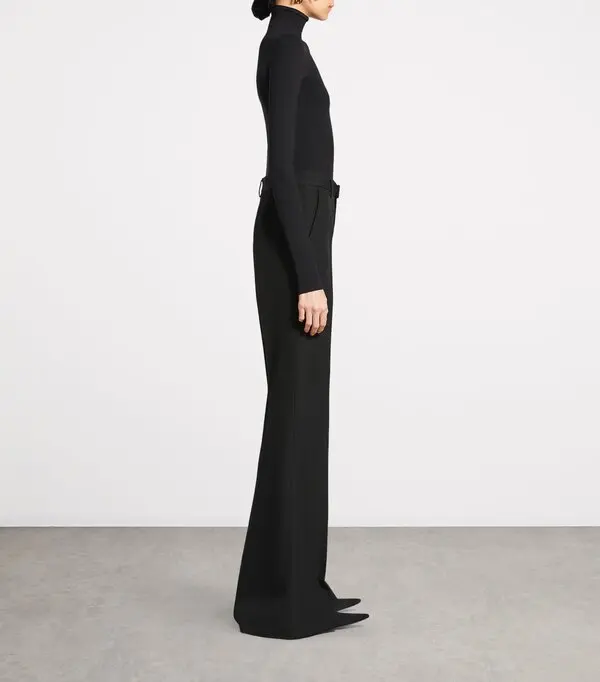 Balenciaga Wool Flared Trousers