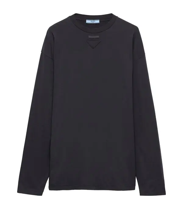 Prada Cotton Distressed T-shirt