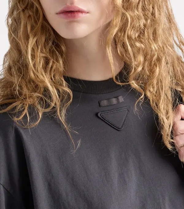 Prada Cotton Distressed T-shirt
