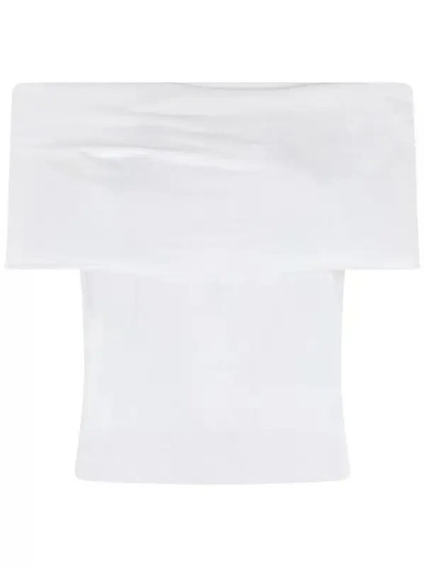 ROBERTO COLLINA Off-the-shoulder Top - White