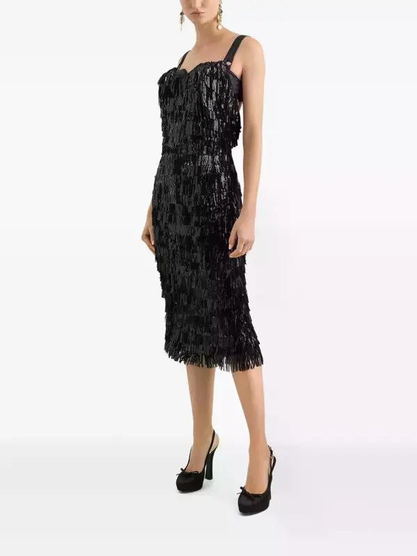 Dolce & Gabbana Sequinned Midi Dress