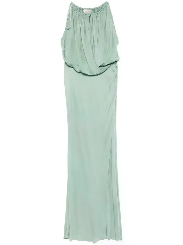 Blumarine Draped Maxi Dress