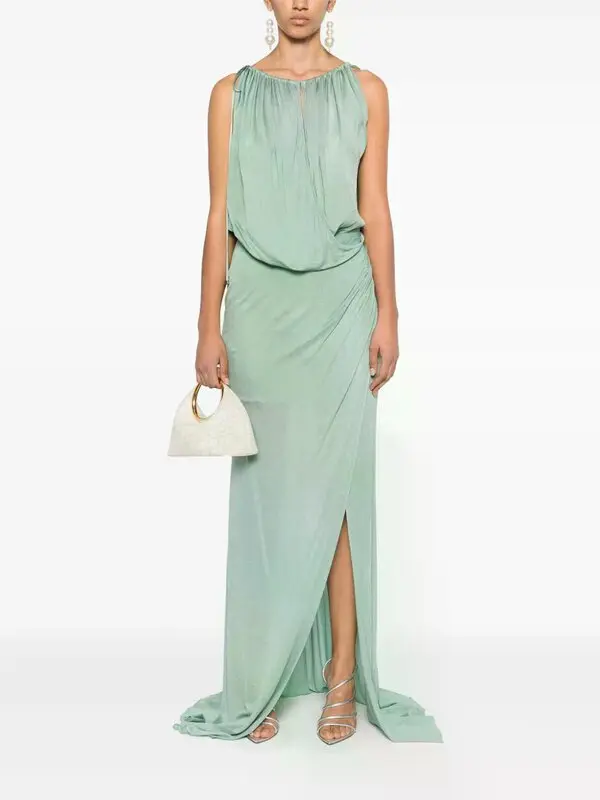 Blumarine Draped Maxi Dress