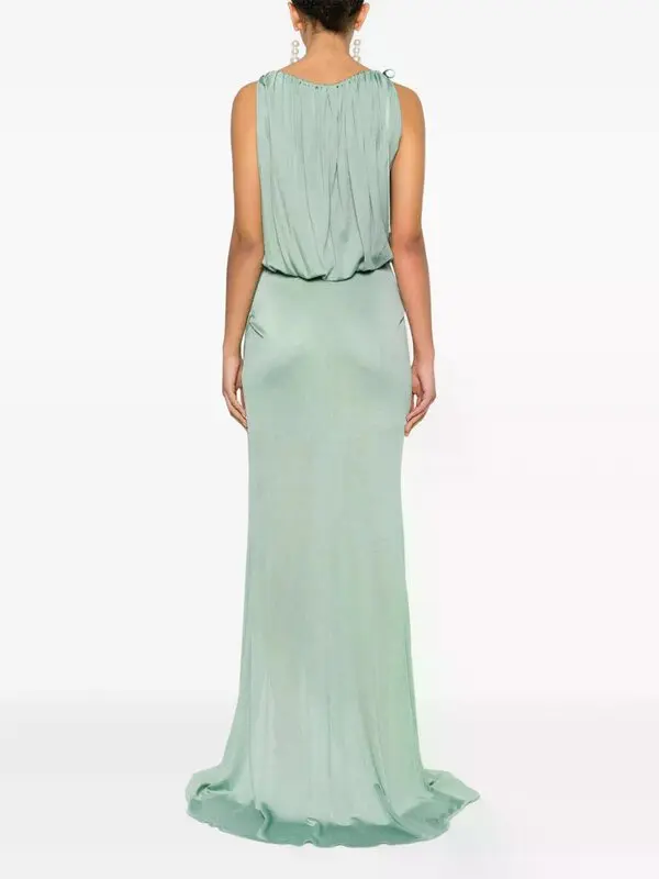 Blumarine Draped Maxi Dress