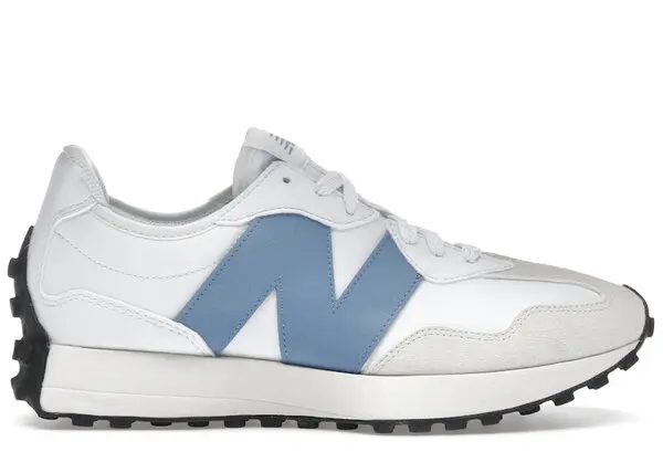 NEW BALANCE 327 Sneakers - White/blue Laguna