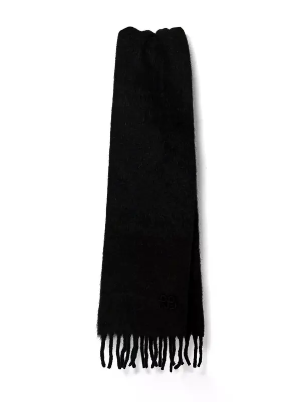Ruslan Baginskiy Logo-embroidered Scarf - Black