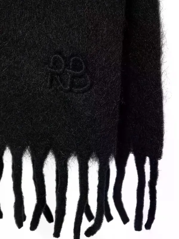 Ruslan Baginskiy Logo-embroidered Scarf - Black