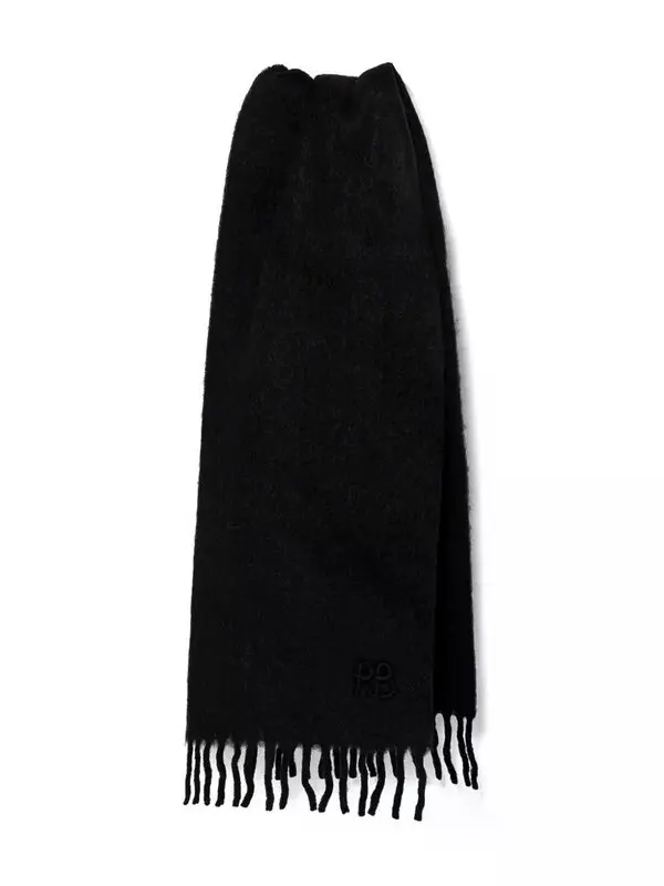 Ruslan Baginskiy Logo-embroidered Scarf - Black