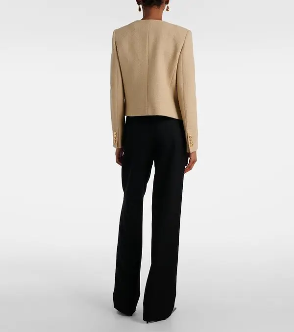 NILI LOTAN Patti Cotton-blend Jacket - Green