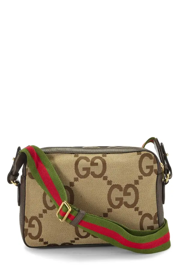 Gucci Jumbo Gg Messenger Bag - Brown