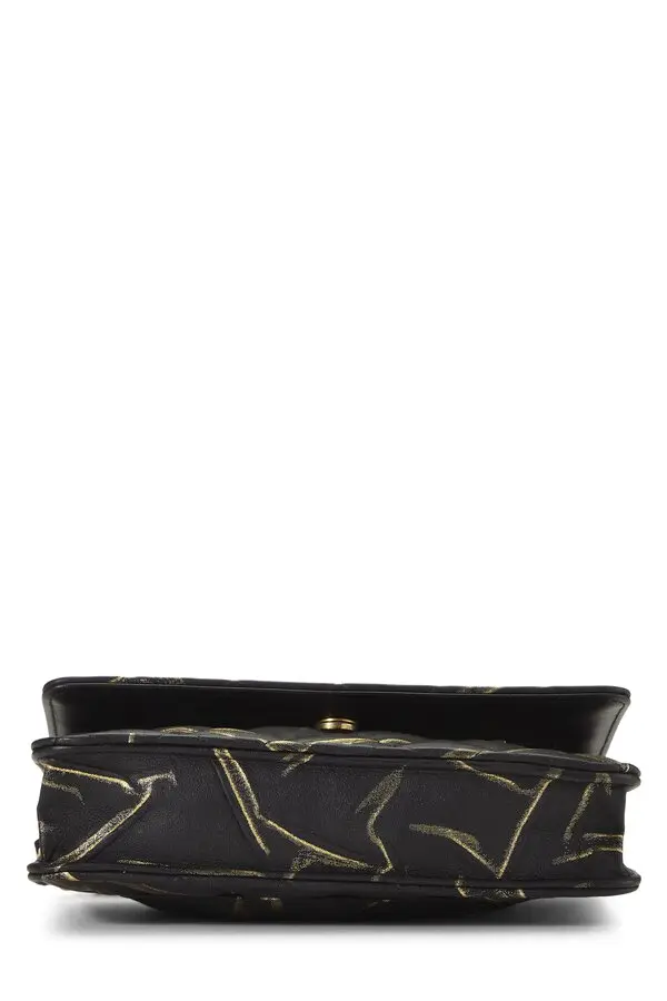 Chanel Calfskin Classic Quilted Wallet On Chain - Black
