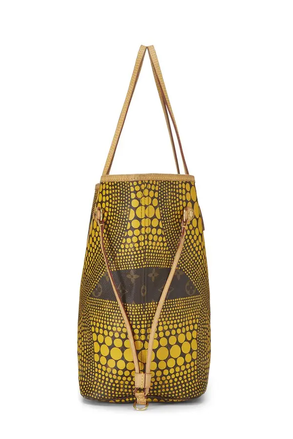 LOUIS VUITTON Yayoi Kusama X Monogram Dots Infinity Neverfull Tote - Yellow