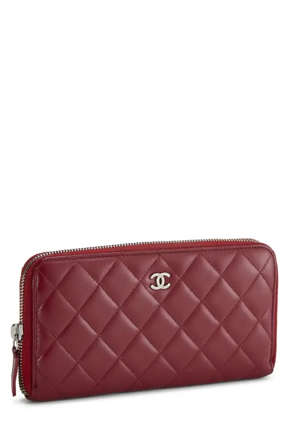 Chanel Quilted Lambskin Classic Zip Long Wallet