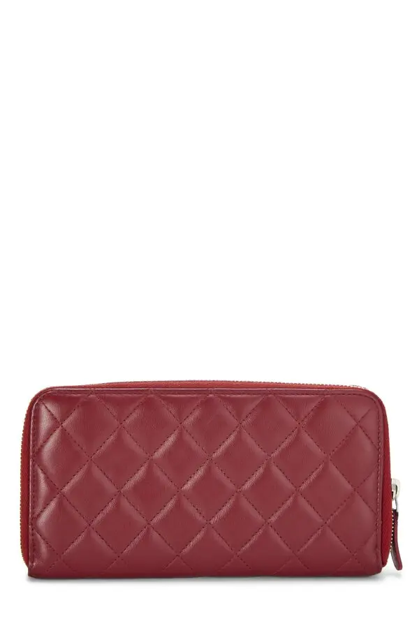Chanel Quilted Lambskin Classic Zip Long Wallet
