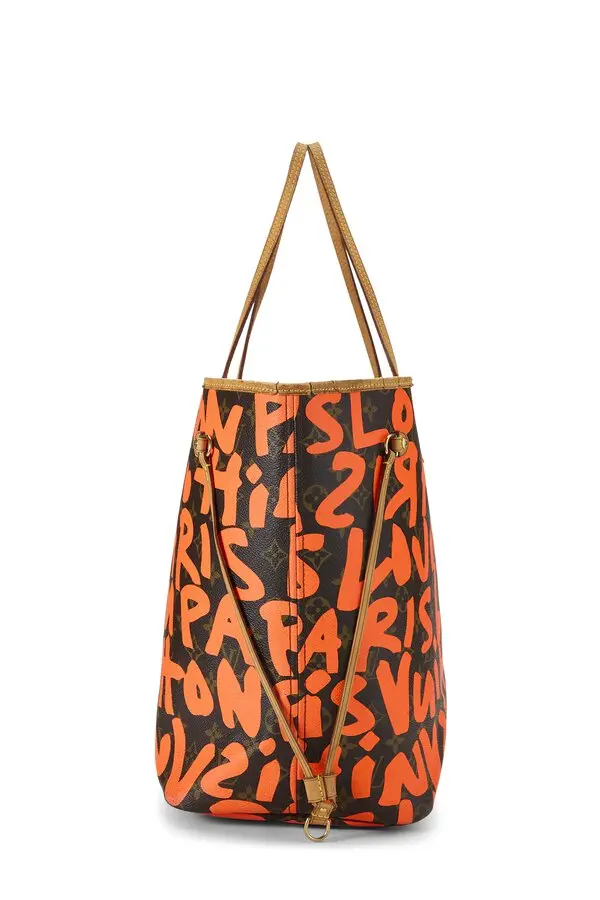 LOUIS VUITTON Stephen Sprouse X Graffiti Tote - Orange